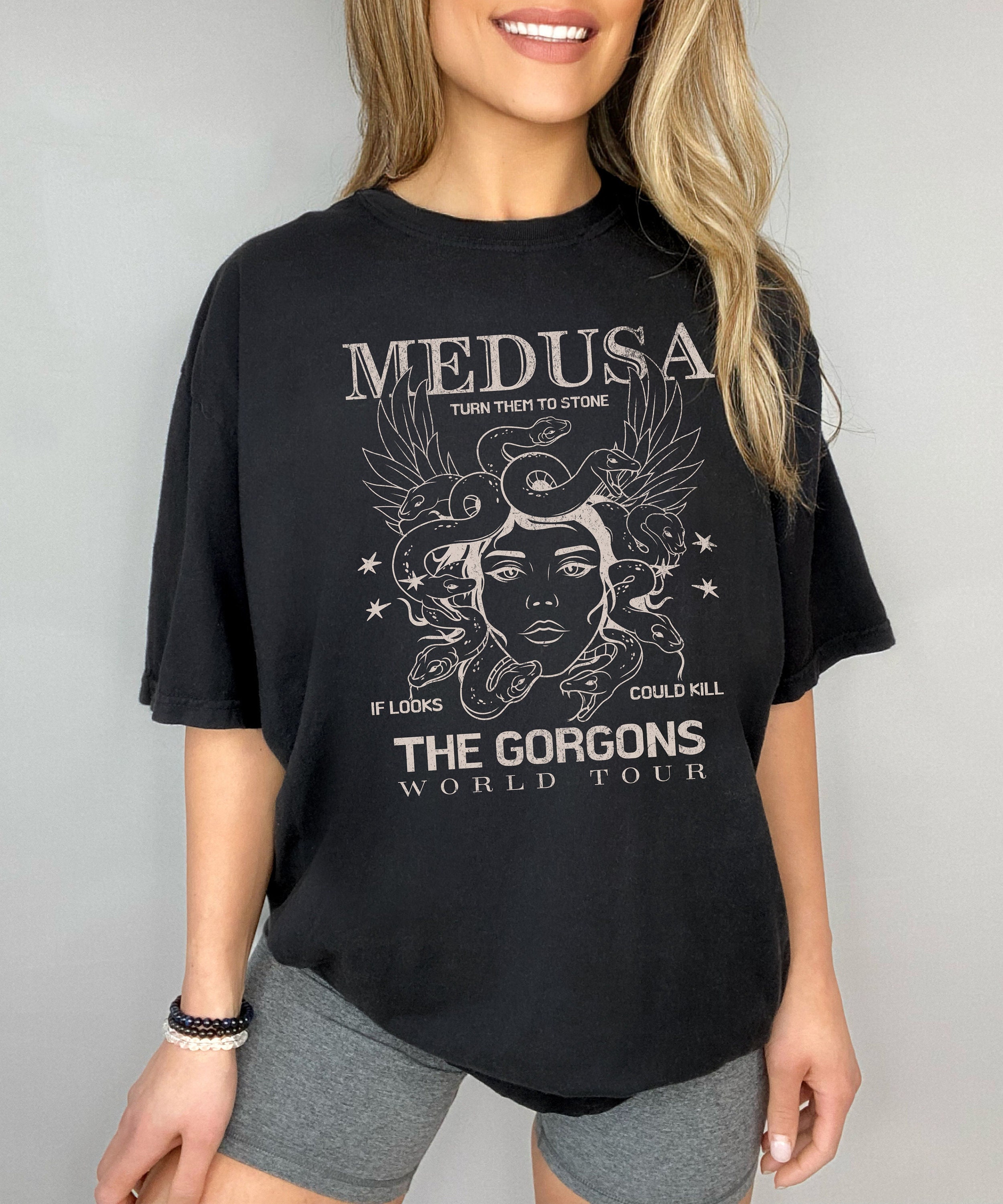 Medusa T Shirt Greek Mythology Goddess Shirt Snake Shirt - Etsy