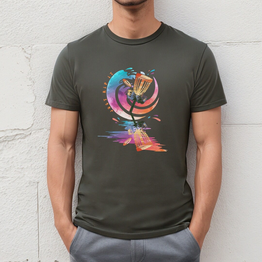 Disc Golf Shirt, Just Rip It Shirt, Disc Golf Shirt, Disc Golf Player ...