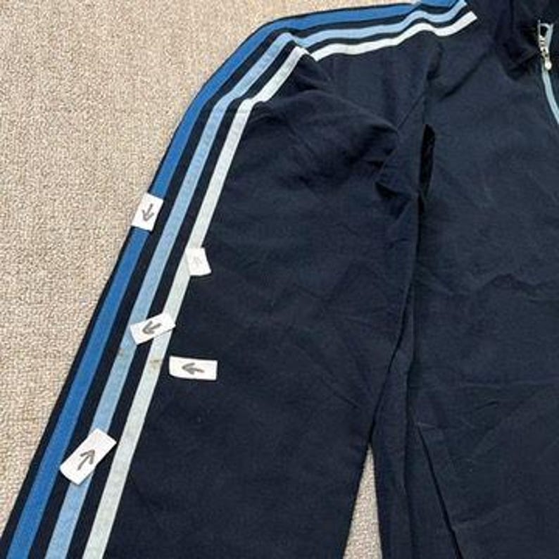 Adidas Tracksuit Top Track Jacket Full Zip Lined Breathable Vintage ...