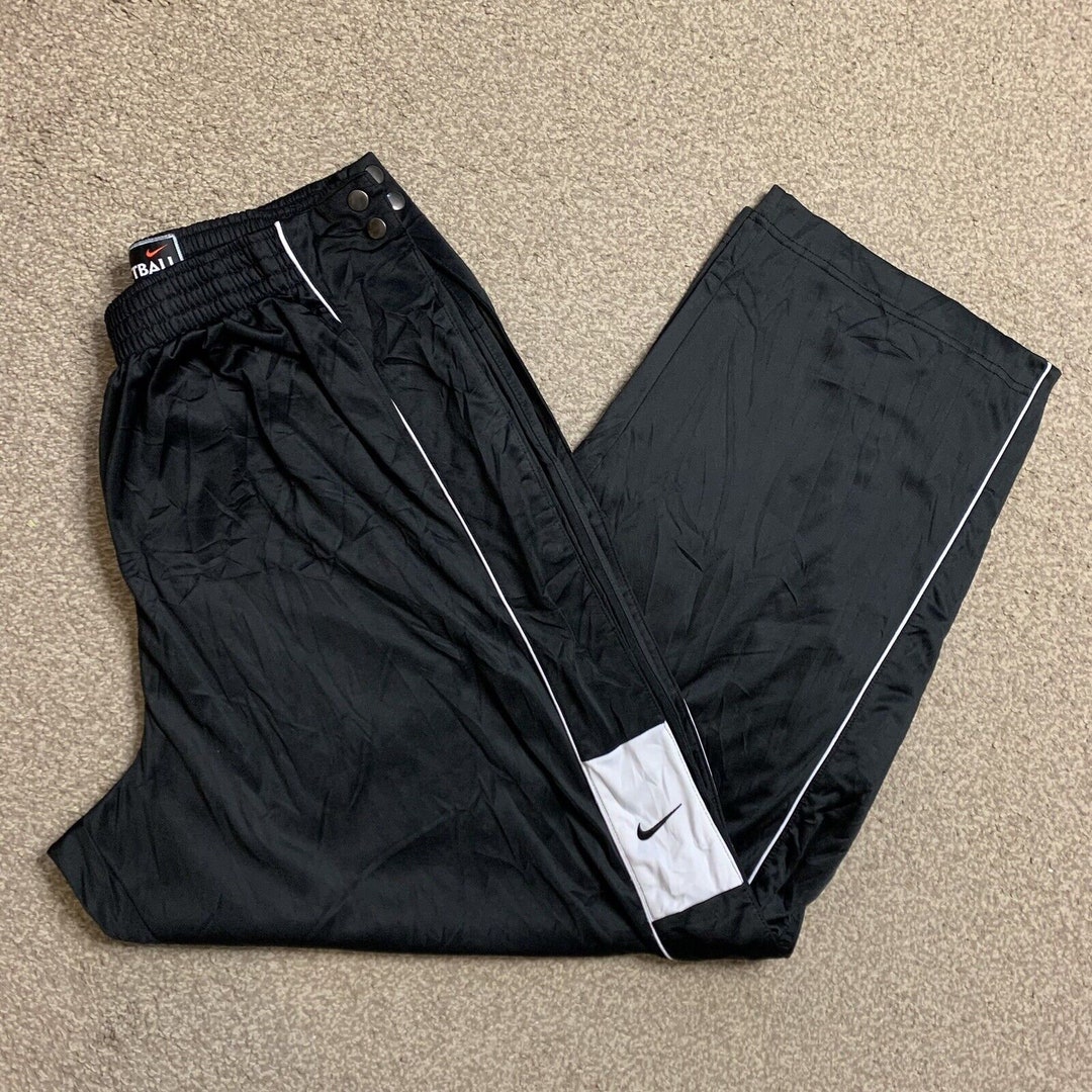 Nike Tracksuit Bottoms Track Pants Poppers Joggers Sweatpants Vintage ...