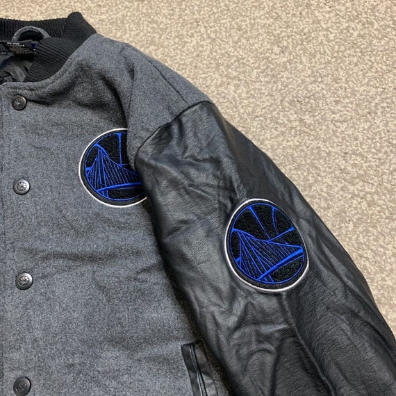 NBA Varsity Jacket Letterman Golden State Warriors Ba… - Gem
