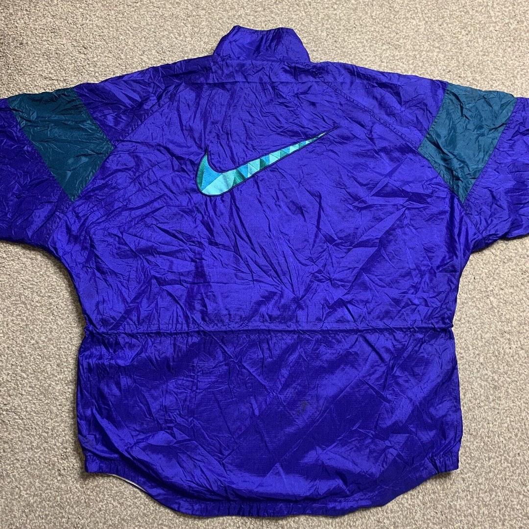 Nike Windbreaker Shell Jacket Vintage Lined Tracksuit Spell Out Retro ...