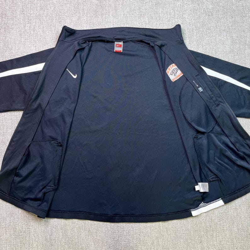 Nike Team Tracksuit Top Track Jacket Full Zip 2000s Vintage Breathable ...