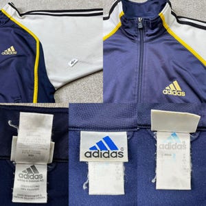 Adidas Tracksuit Top Track Jacket 90s Vintage Full Zip Breathable Arm Poppers S - Etsy