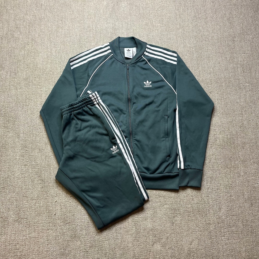 Adidas Tracksuit Set Full SST Superstar Originals Top Bottoms Primeblue ...