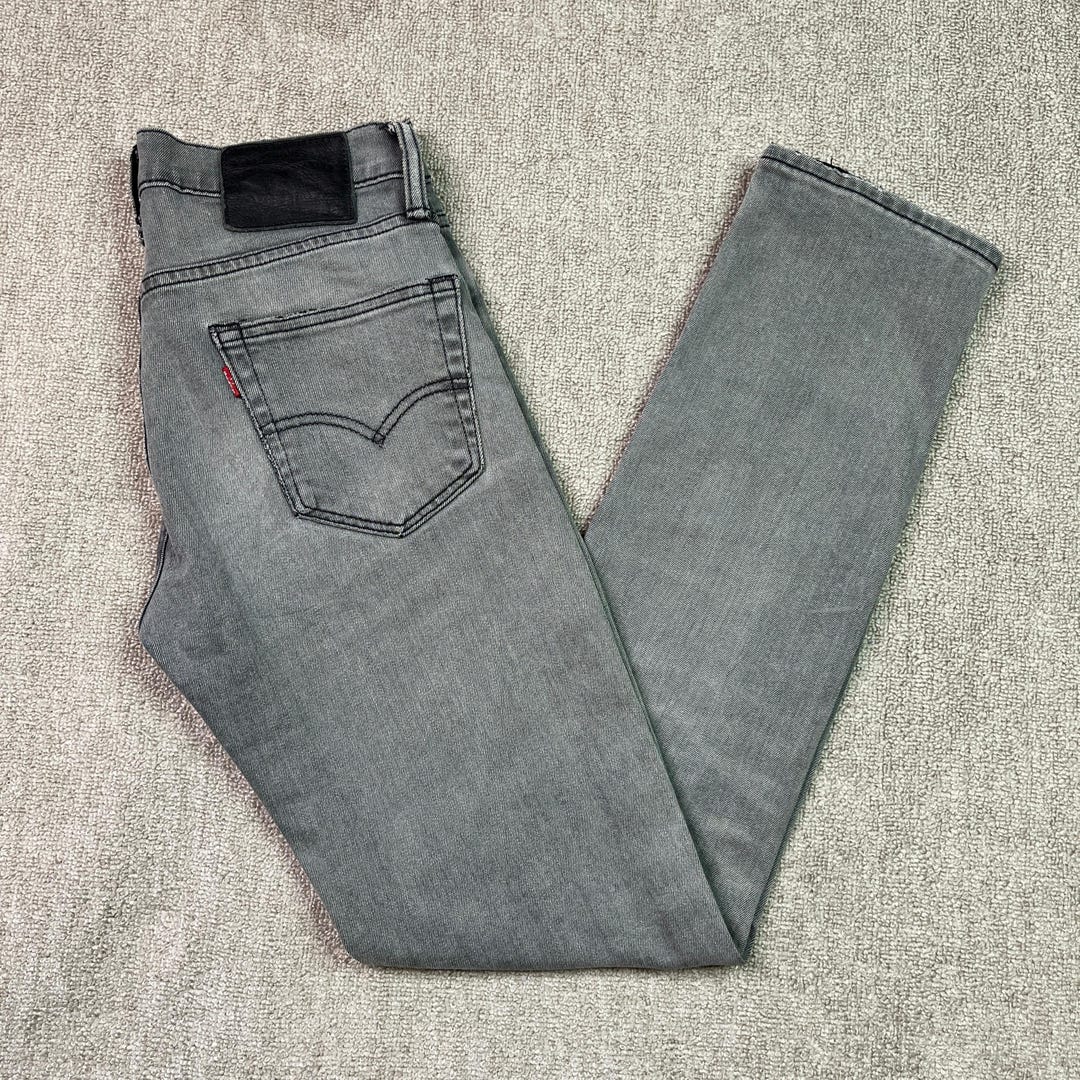 Levi's 511 Jeans Skinny Slim Leg Zip Fly Charcoal Wash Vintage Grey W29 ...