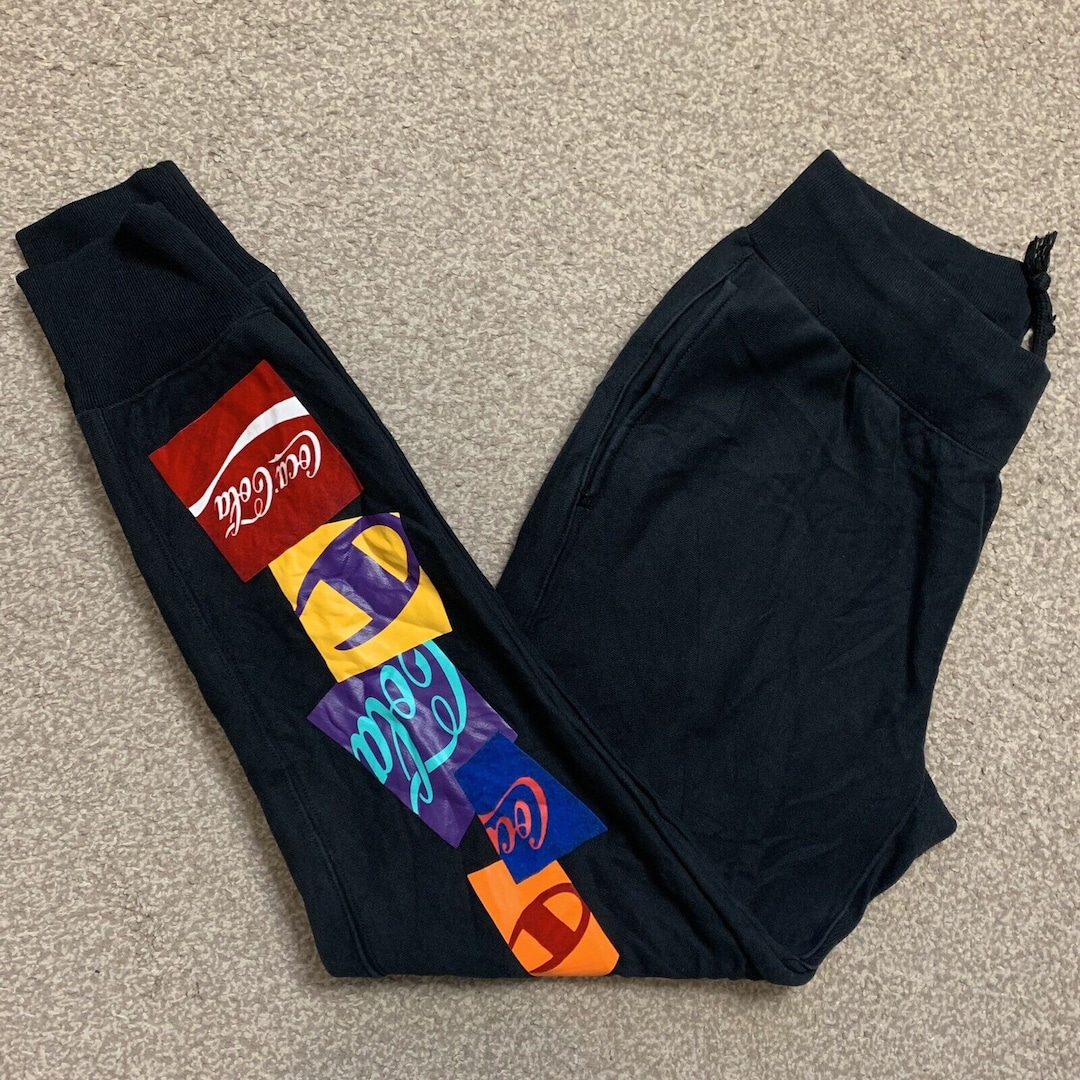 Champion Joggers Sweatpants Tracksuit Bottoms Track Pants Coca Cola ...