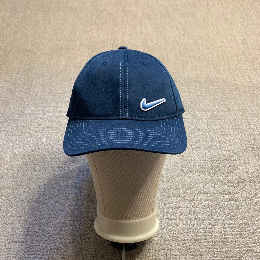 Nike Baseball Cap Hat 2000s Y2K Vintage Spell Out Stitching Detail 2003 ...