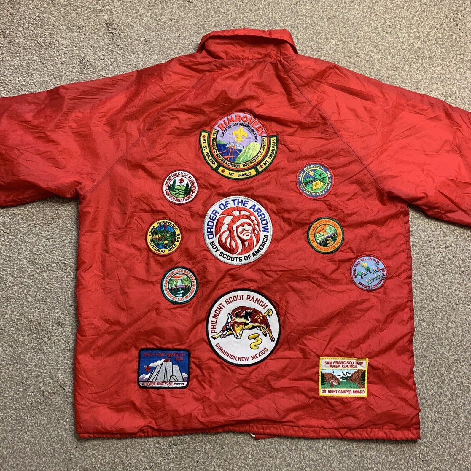 Boy Scouts of America Jacket Windbreaker Order of the Arrow Vintage ...