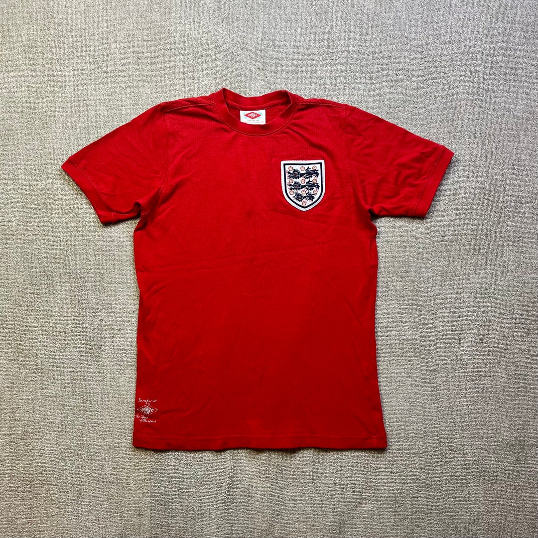 England Football Shirt Jersey World Cup 1966 Vintage Bobby Moore Number ...