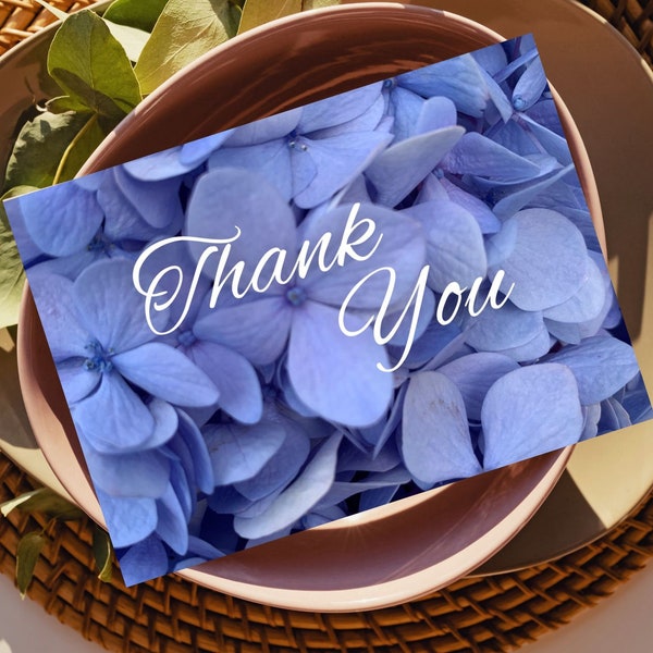 Hydrangea Postcard - Etsy