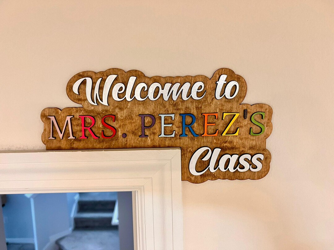 Teacher Door Corner, Teacher Name Sign, Classroom Welcome Sign ...