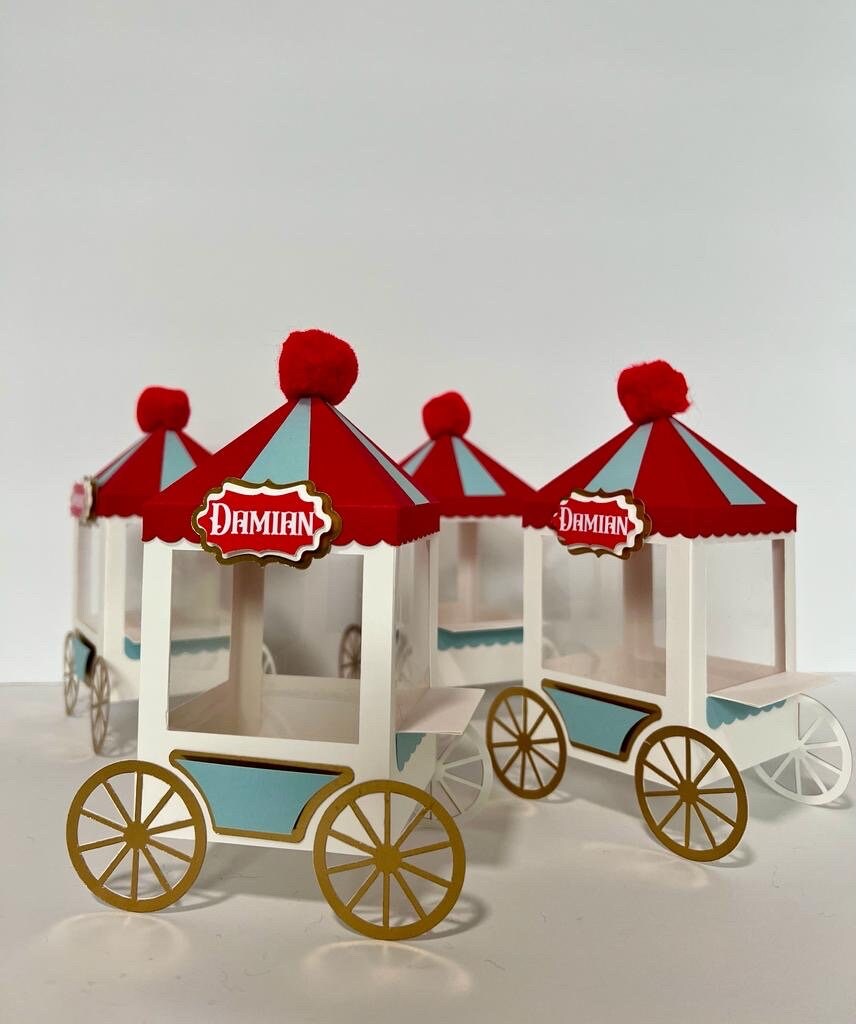 Circus Favor Box, Circus Party, Carnival Favor Box, Carnival Party ...
