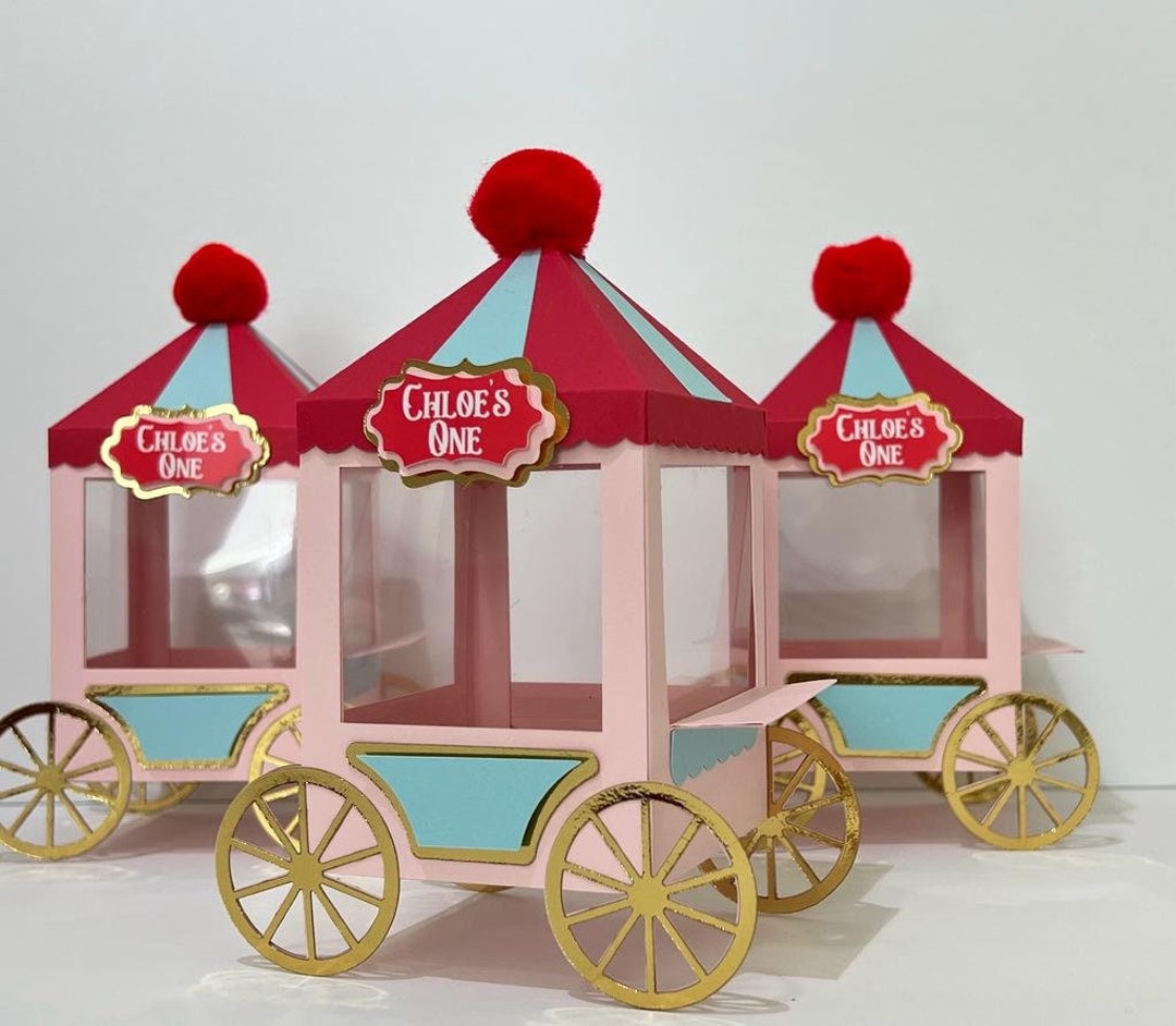 Circus Favor Box, Circus Party, Carnival Favor Box, Carnival Party ...
