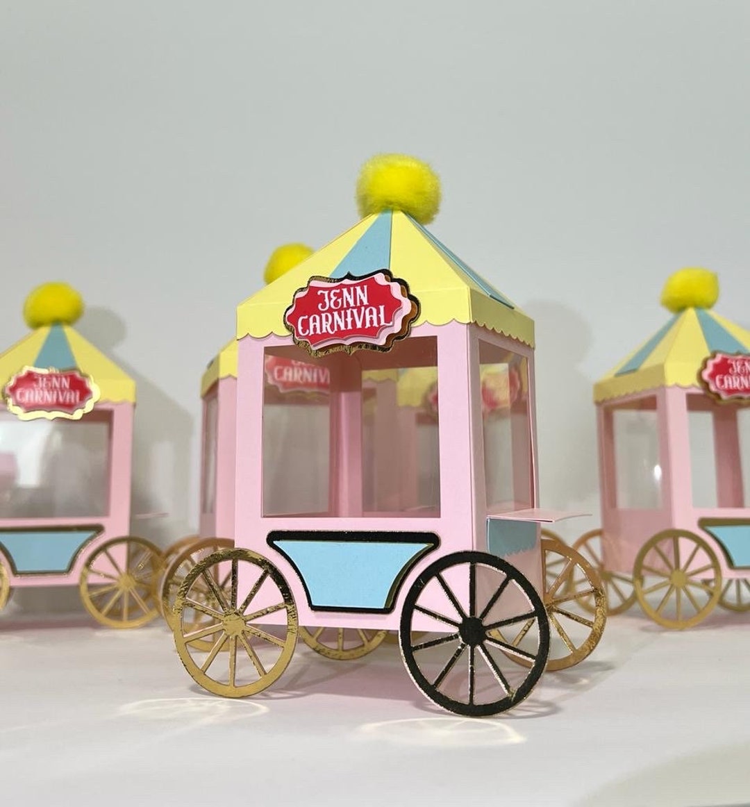 Circus Favor Box, Circus Party, Carnival Favor Box, Carnival Party ...
