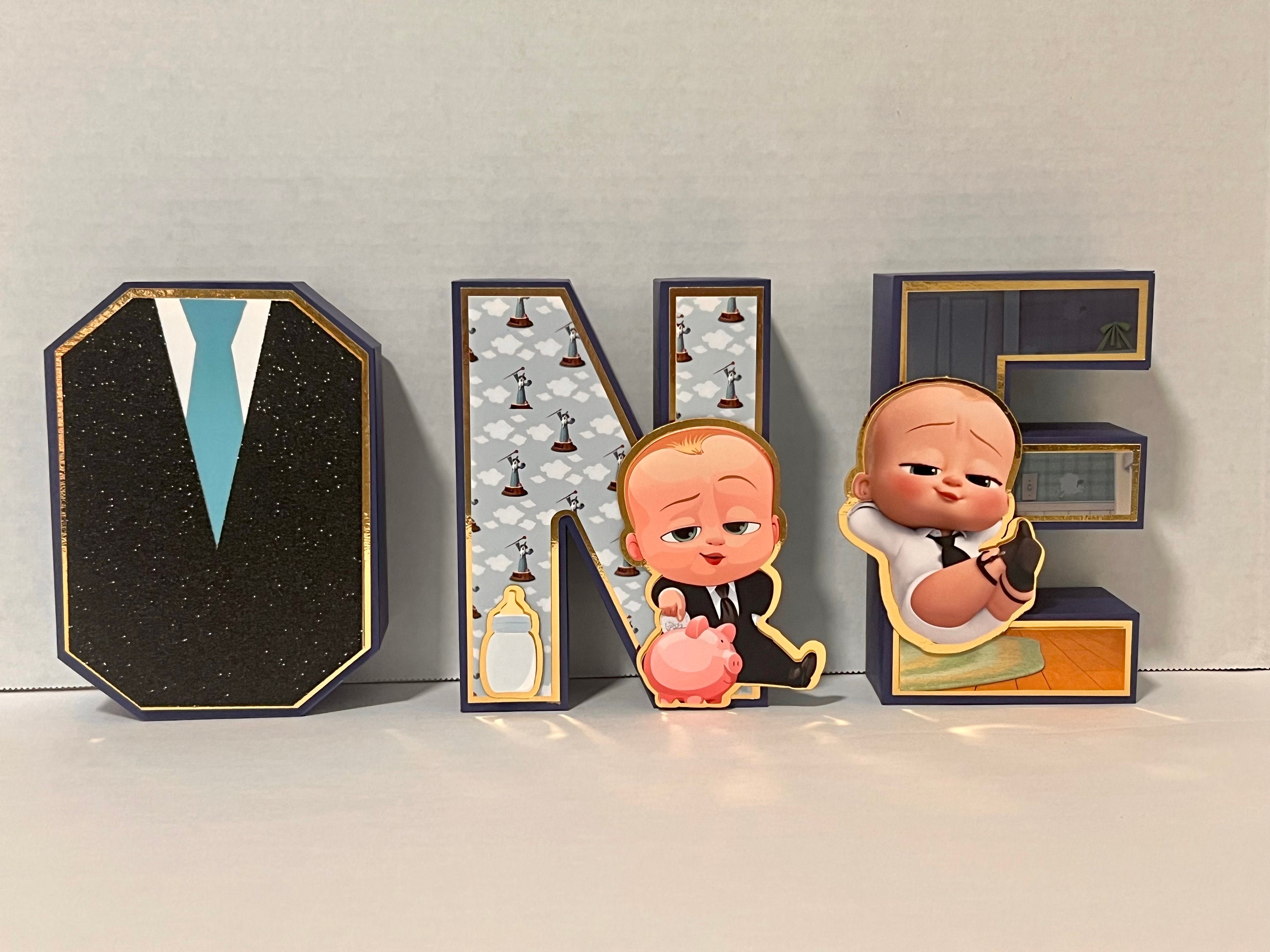 Baby Boss Baby Boss Birthday Baby Boss 3d Letter 3d Letter - Etsy