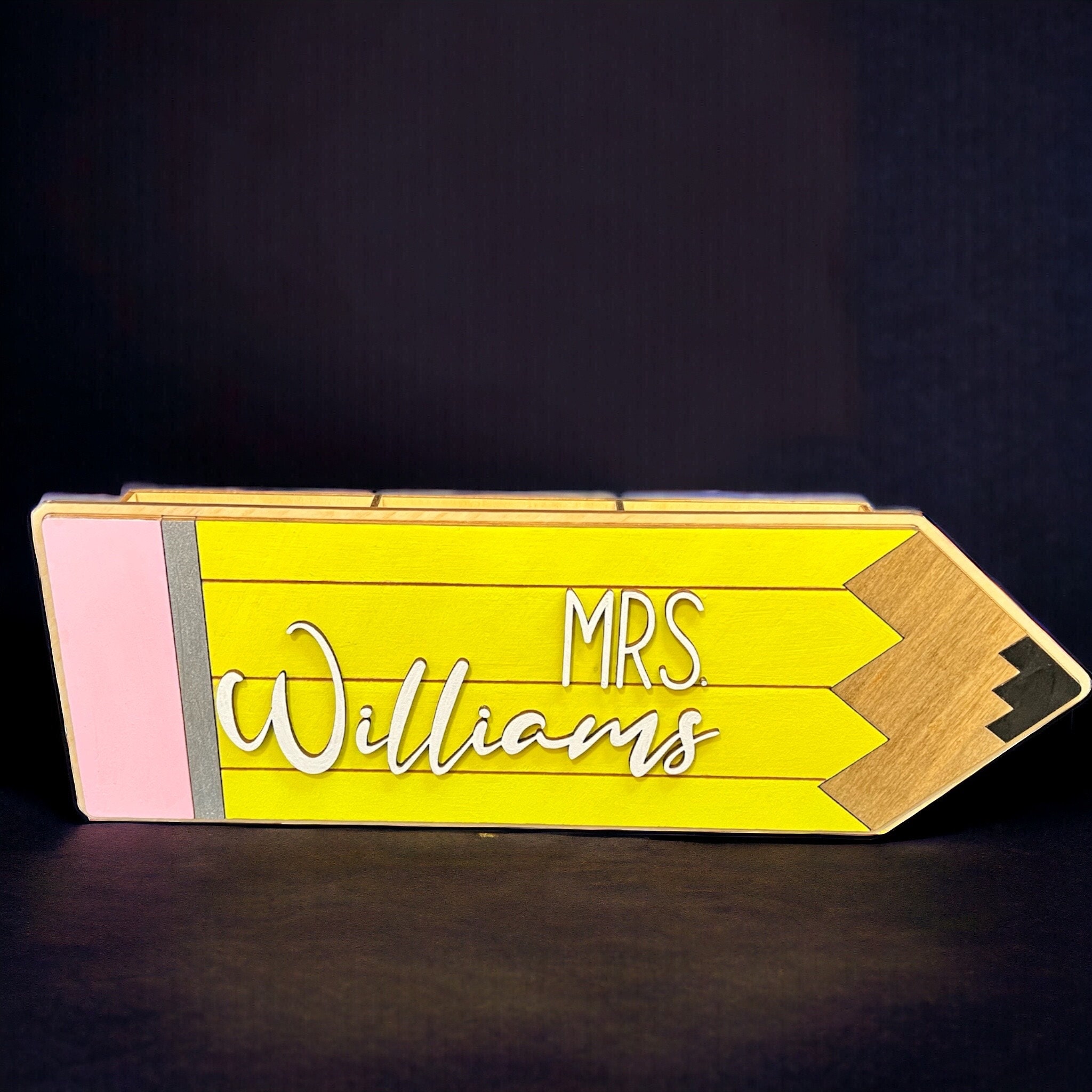 Personalized Teacher Desk Caddy, Desk Caddy, Personalized Teacher Gift ...