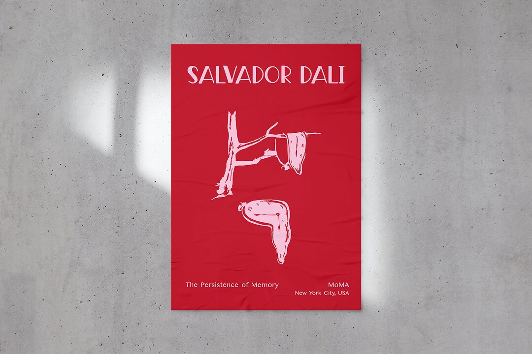 Salvador Dali the Persistence of Memory Poster Clocks Wall Art Print - Etsy