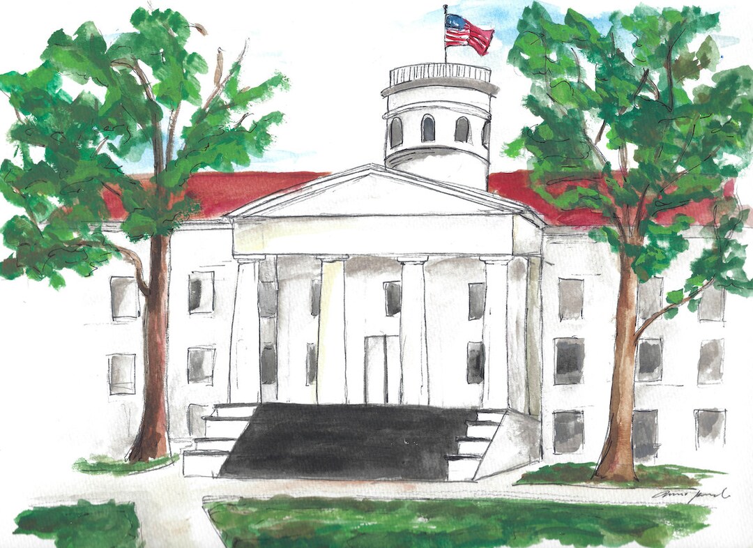 Gettysburg College Print - Penn Hall - Original Painting - Etsy