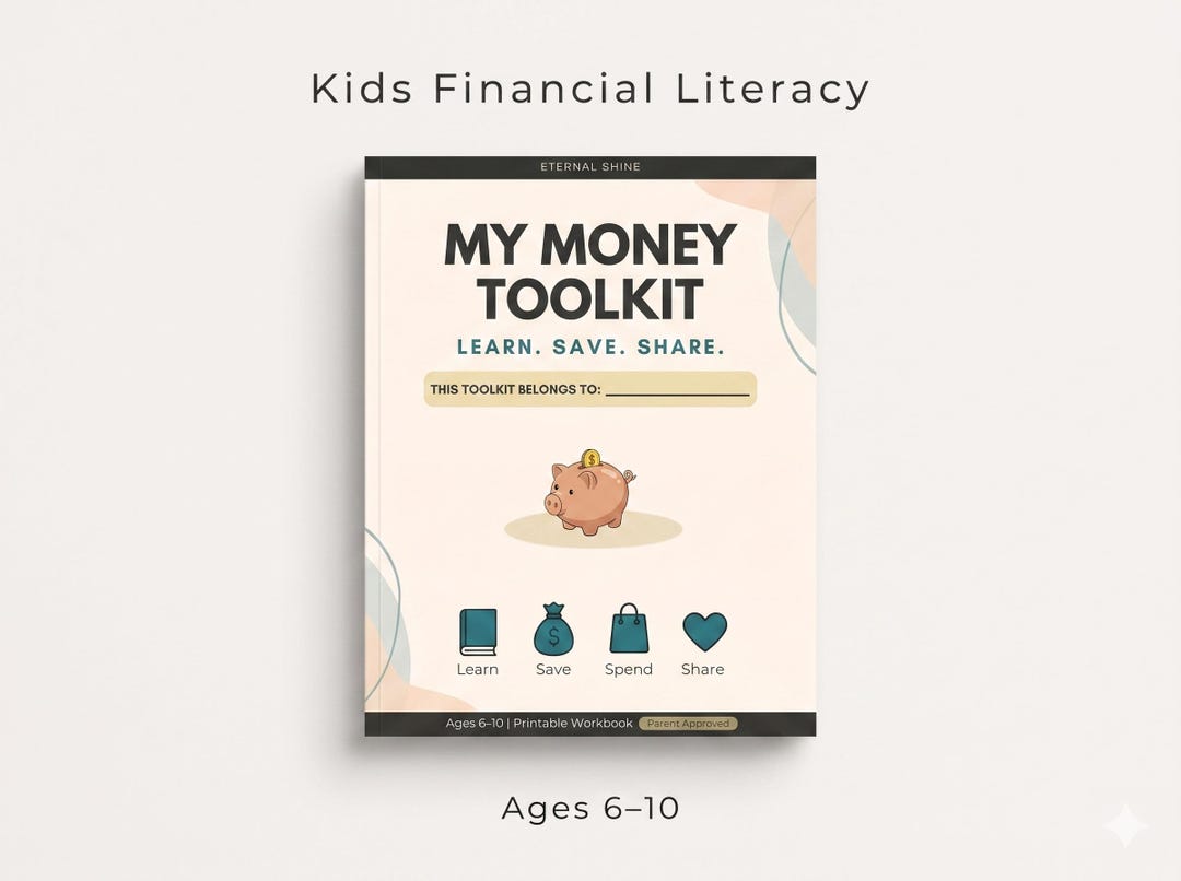 Kids Money Management Toolkit - Financial Literacy Printable: Budget ...