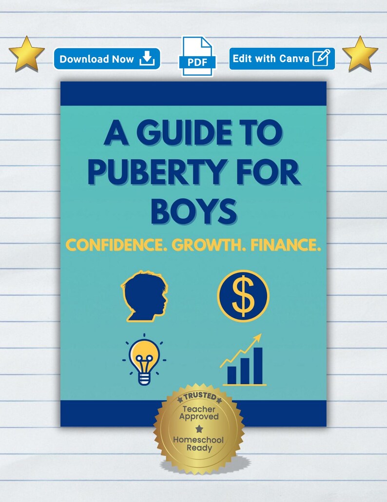 A Guide to Puberty for Boys - Etsy