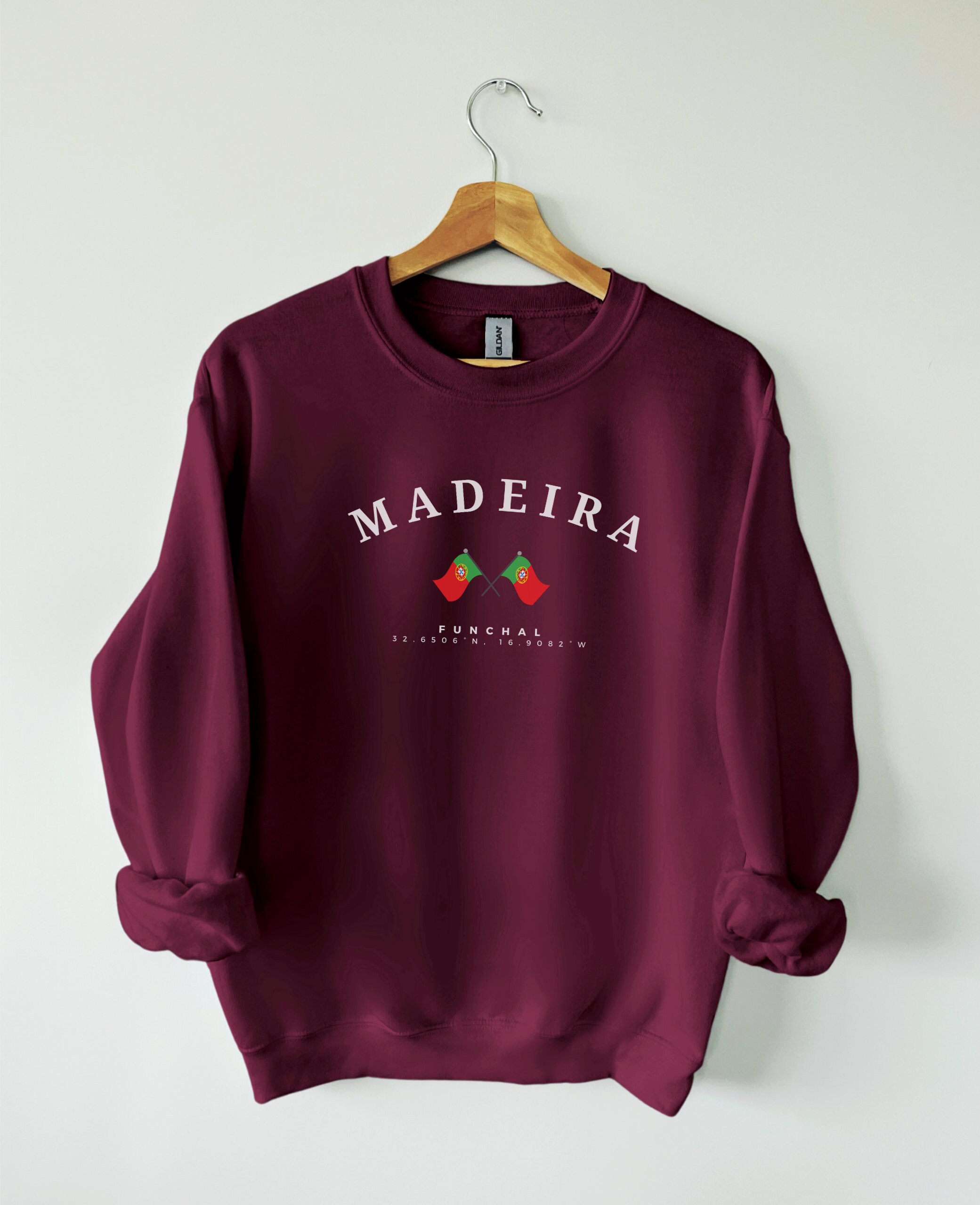 Madeira Sweatshirt, Madeira Portugal Europe, Portugal Sweater, Portugal ...
