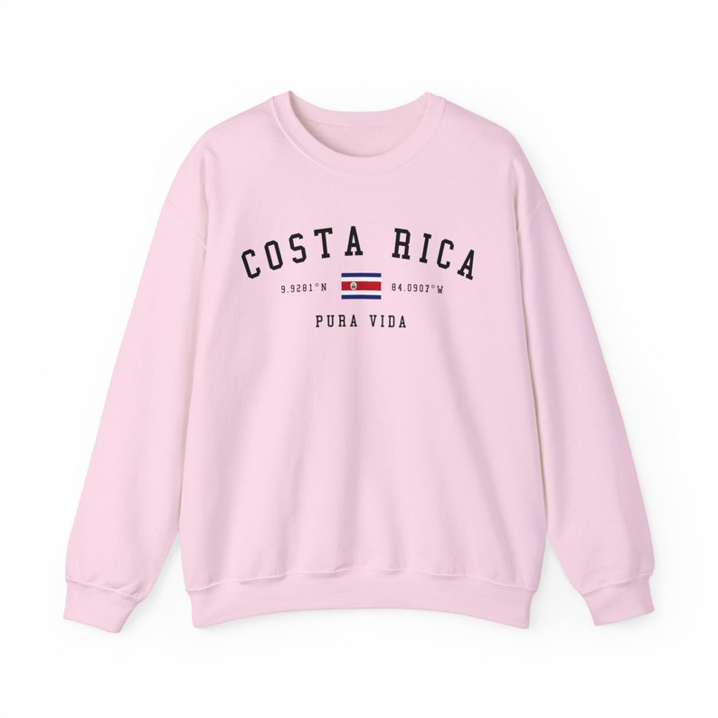 Costa Rica Central America Sweatshirt, Costa Rica Pura, Pura Vida Shirt ...