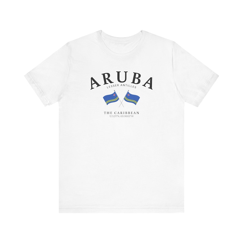 Aruba T-shirt, Aruba Caribbea, Aruba Shirt, Aruba Flag T-shirt, Unisex ...