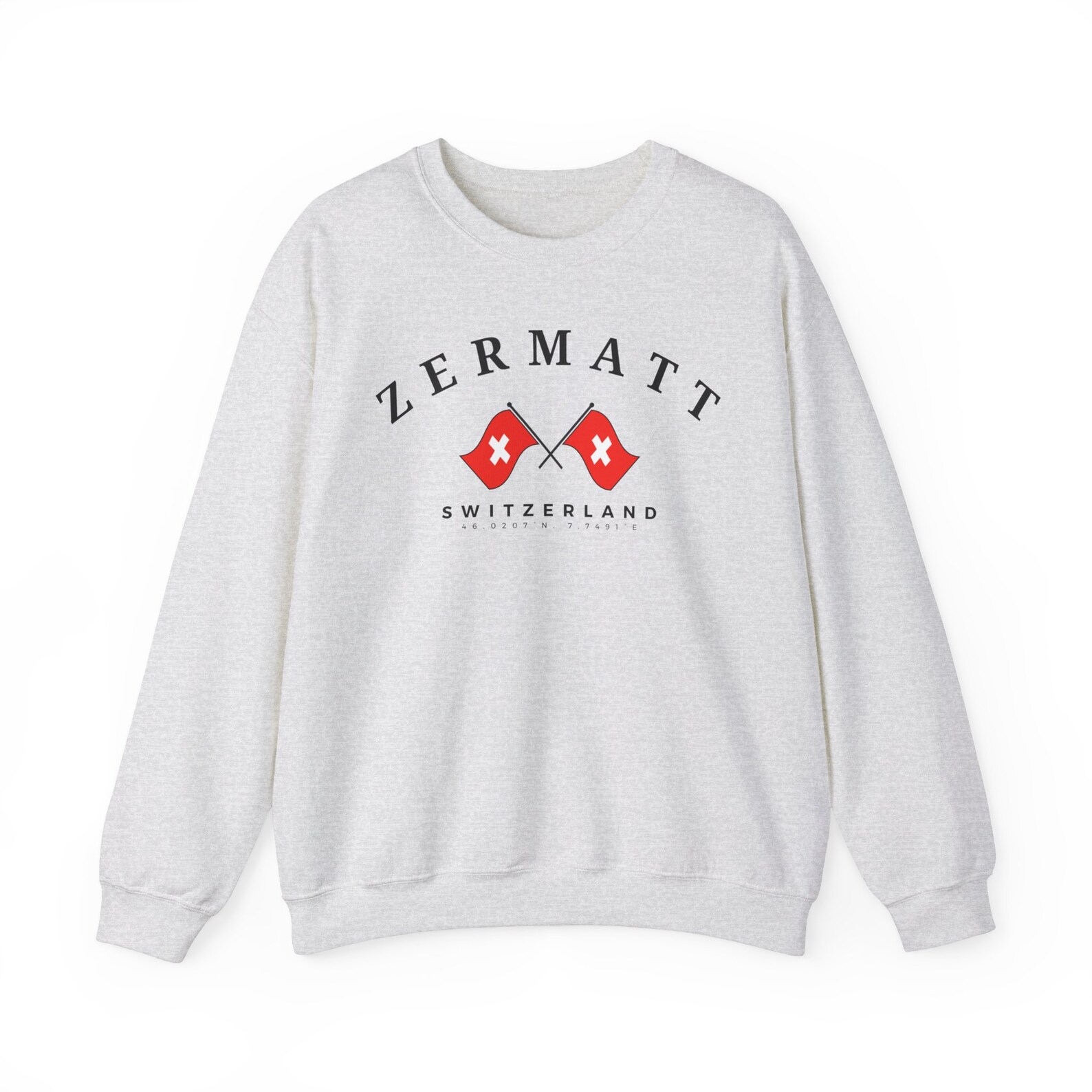 Zermatt Sweatshirt, Zermatt Switzerland, Zermatt Shirt, Swiss Shirt ...