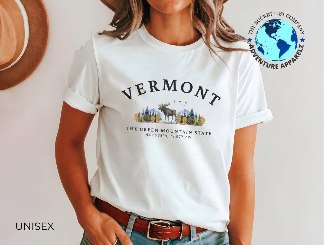 Vermont T-shirt, Vermont Souvenir, Nature T-shirt, Vermont Shirt ...