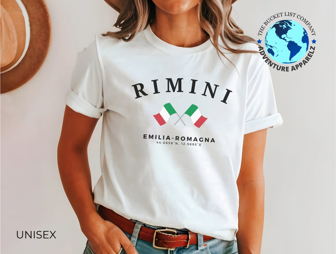 Rimini T-shirt, Rimini Italy, Rimini Shirt, Italy Flag T-shirt, Italy ...