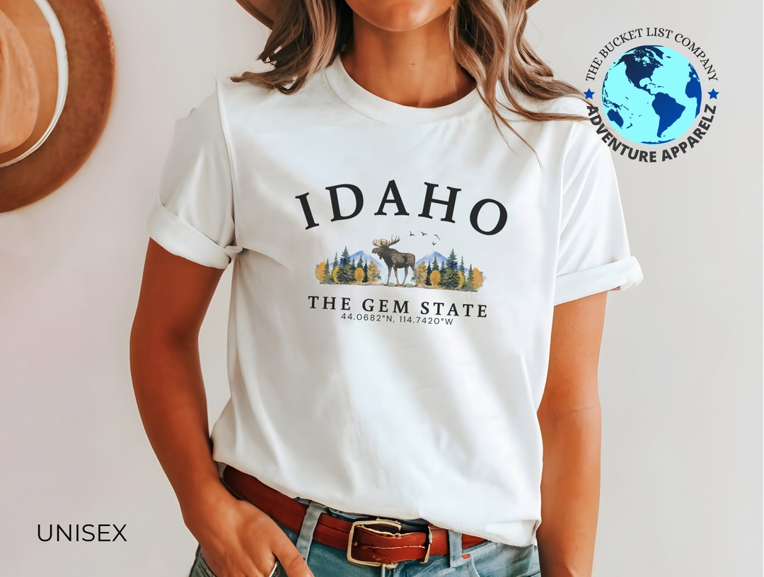Idaho T-shirt, Idaho United States of America Souvenir, Nature T-shirt ...