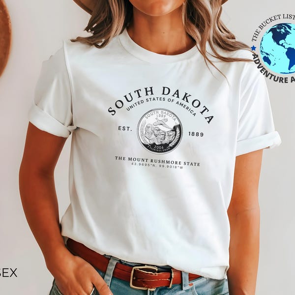 South Dakota T Shirt - Etsy