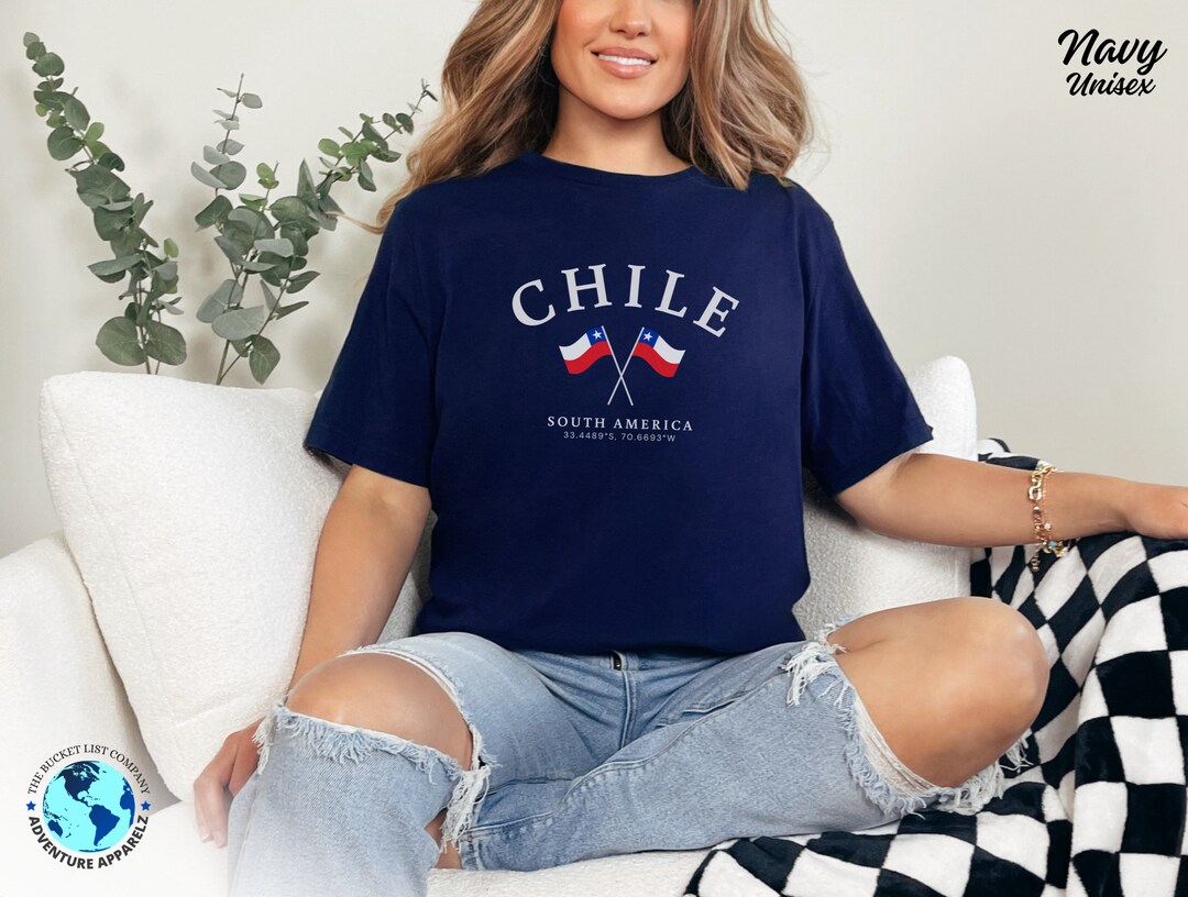 Chile T-shirt, Chile Souvenir, Chile Flag T-shirt, Chile Gift, Unisex T ...