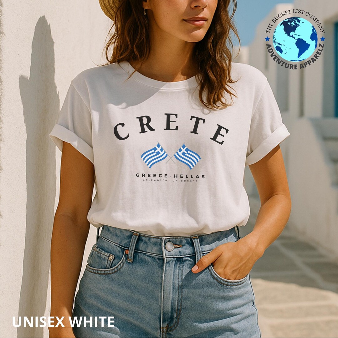 Crete Shirt, Greece T-shirt, Crete Greek T-shirt, Greek Style Shirt ...