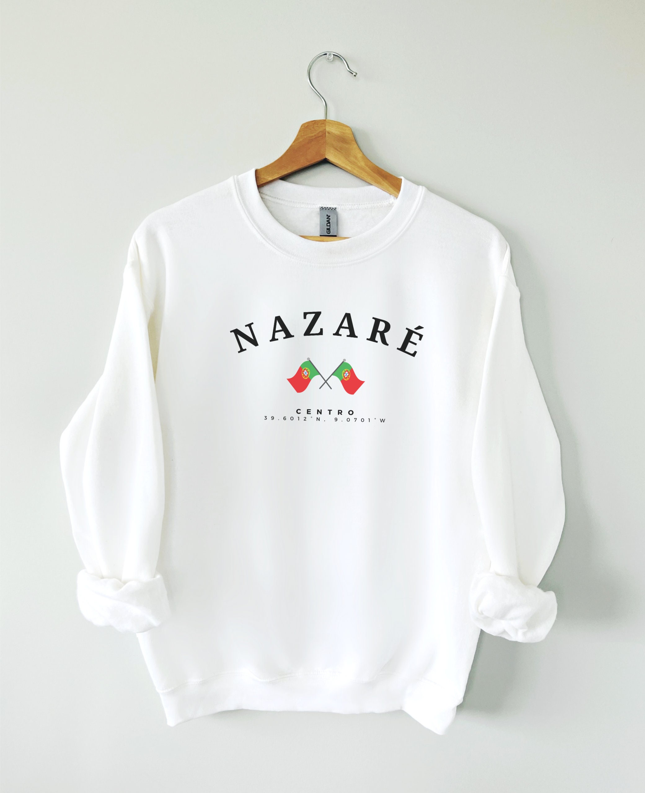 Nazare Sweatshirt, Nazare Portugal Europe, Portugal Sweater, Portugal ...