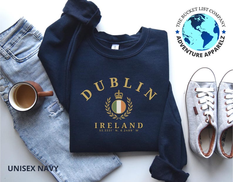 Dublin Sweatshirt, Ireland Sweatshirt, Ireland Gift, Dublin Souvenir ...