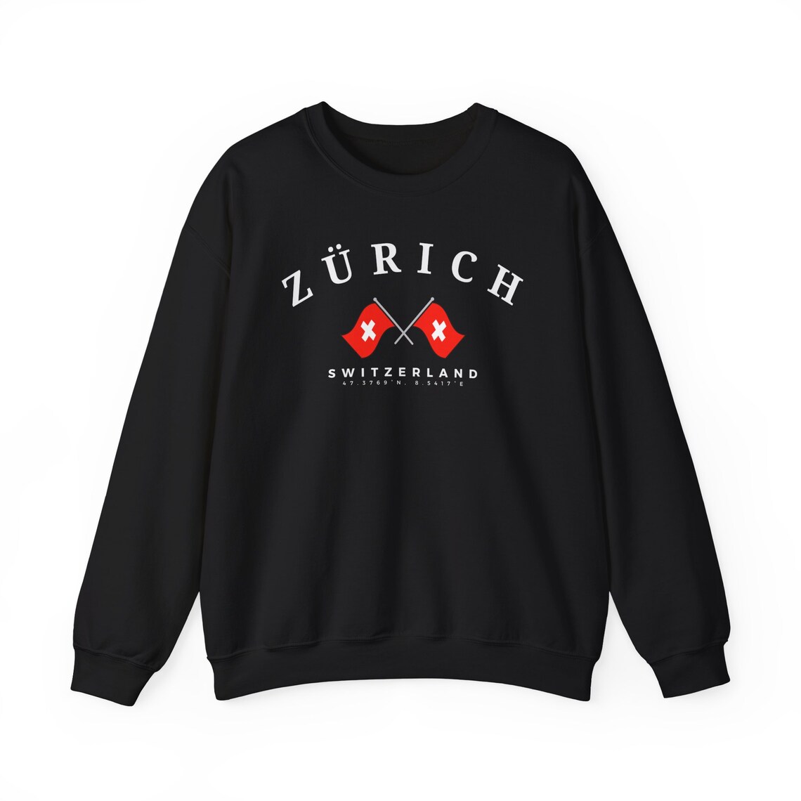 Zurich Sweatshirt, Zurich Switzerland, Zurich Shirt, Swiss Shirt ...