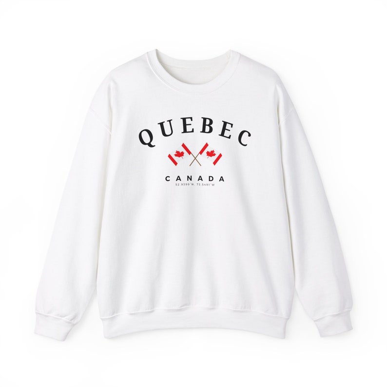 Quebec Sweatshirt, Quebec Canada, Quebec Shirt, Canada Shirt, Canadian ...
