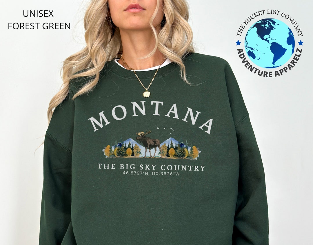 Montana Shirt, Montana Sweatshirt, Nature Lover Sweatshirt, Montana ...