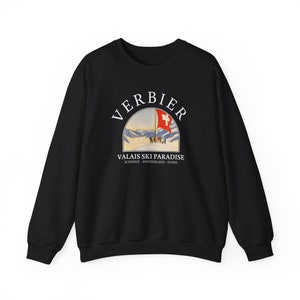 Verbier Sweatshirt, Verbier Sweater, Verbier Switzerland Shirt, Ski ...
