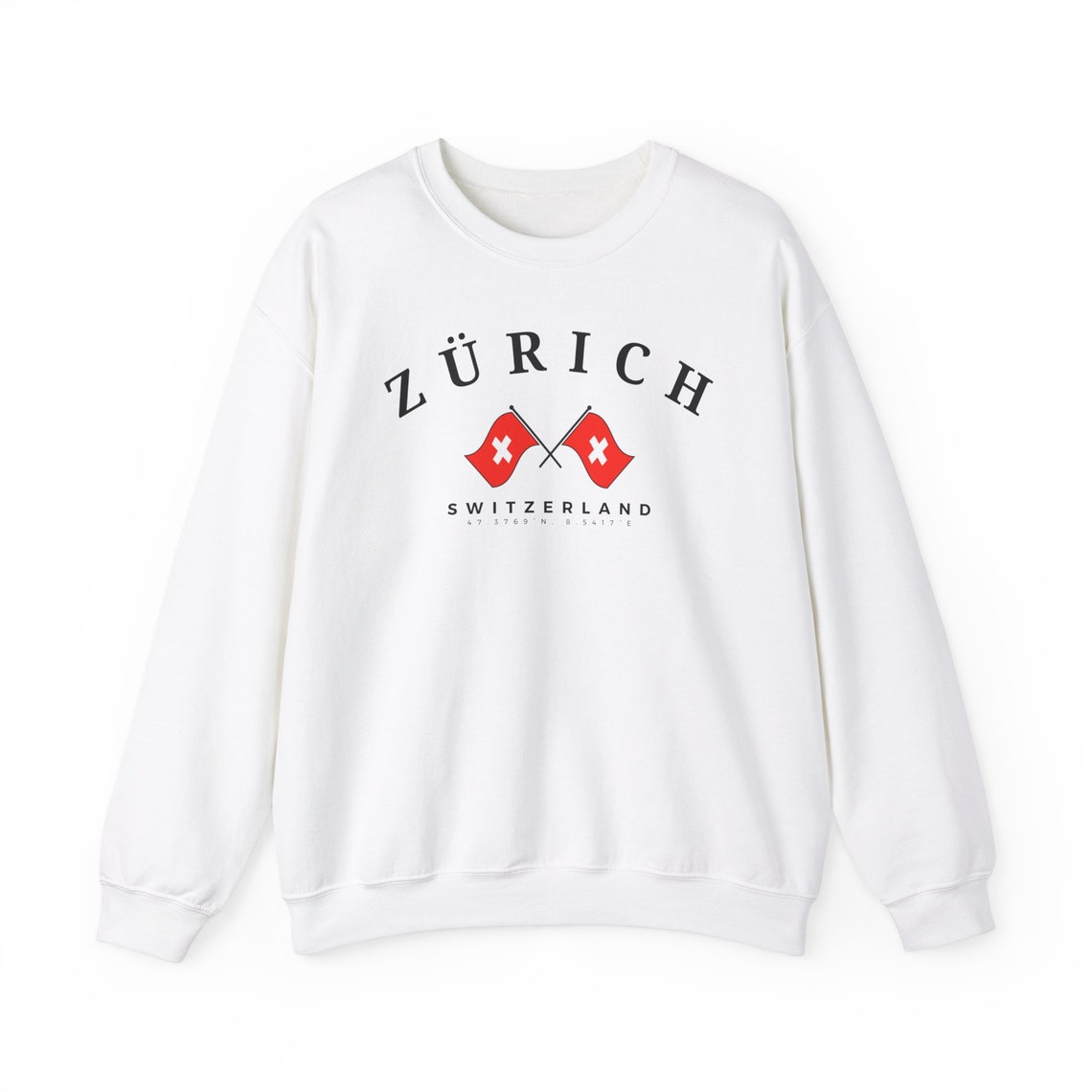 Zurich Sweatshirt, Zurich Switzerland, Zurich Shirt, Swiss Shirt ...