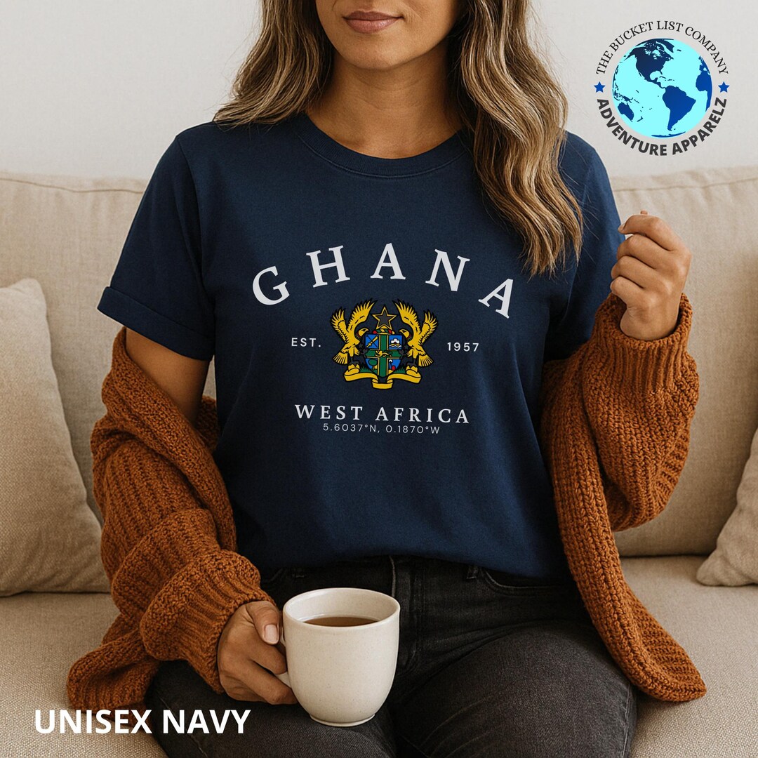 Ghana T-shirt, Ghana Shirt, Ghana Gift, Ghana Tee, West Africa Tee ...