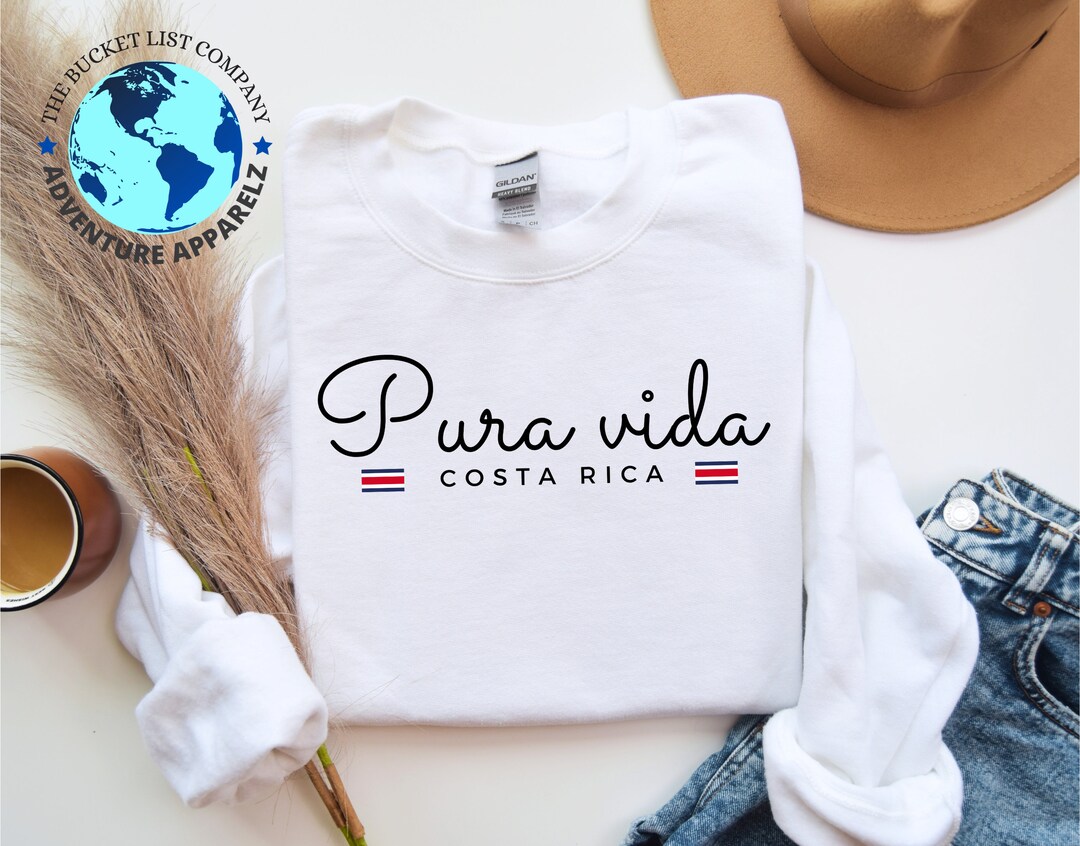 Pura Vida Sweatshirt, Costa Rica Shirt, San José, Costa Rica Sweater ...