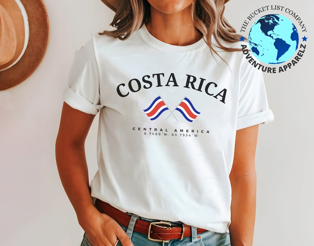 Costa Rica Shirt, Costa Rica T-shirt, Central America, Pura Vida Shirt ...