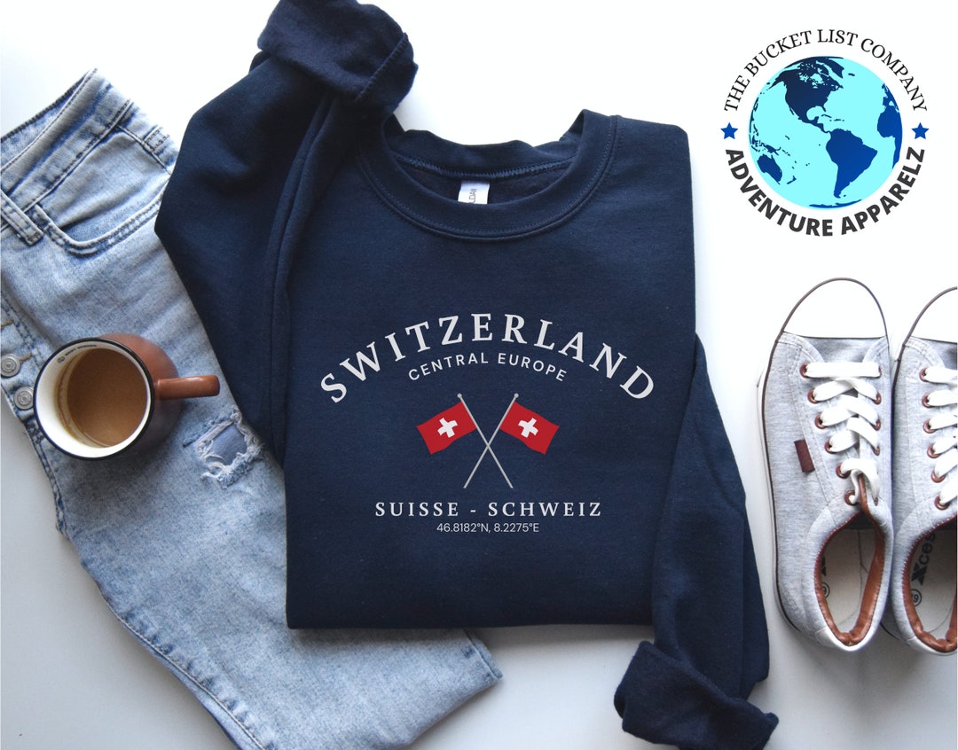 Switzerland Sweatshirt, Switzerland Shirt, Switzerland Crewneck ...