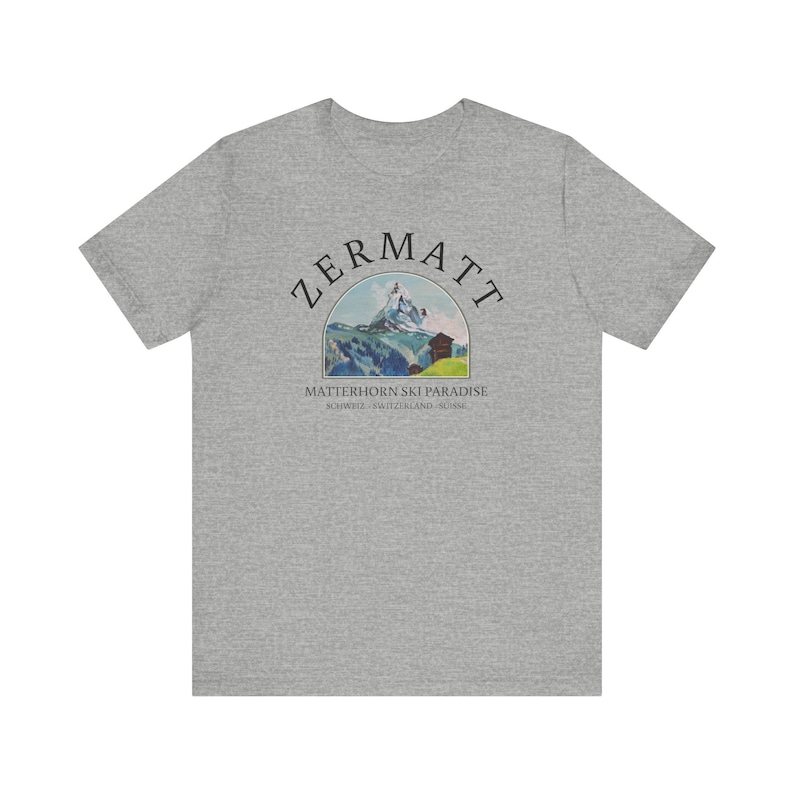 Zermatt Switzerland Shirt, Matterhorn, Zermatt T-shirt, Alpine Resort ...
