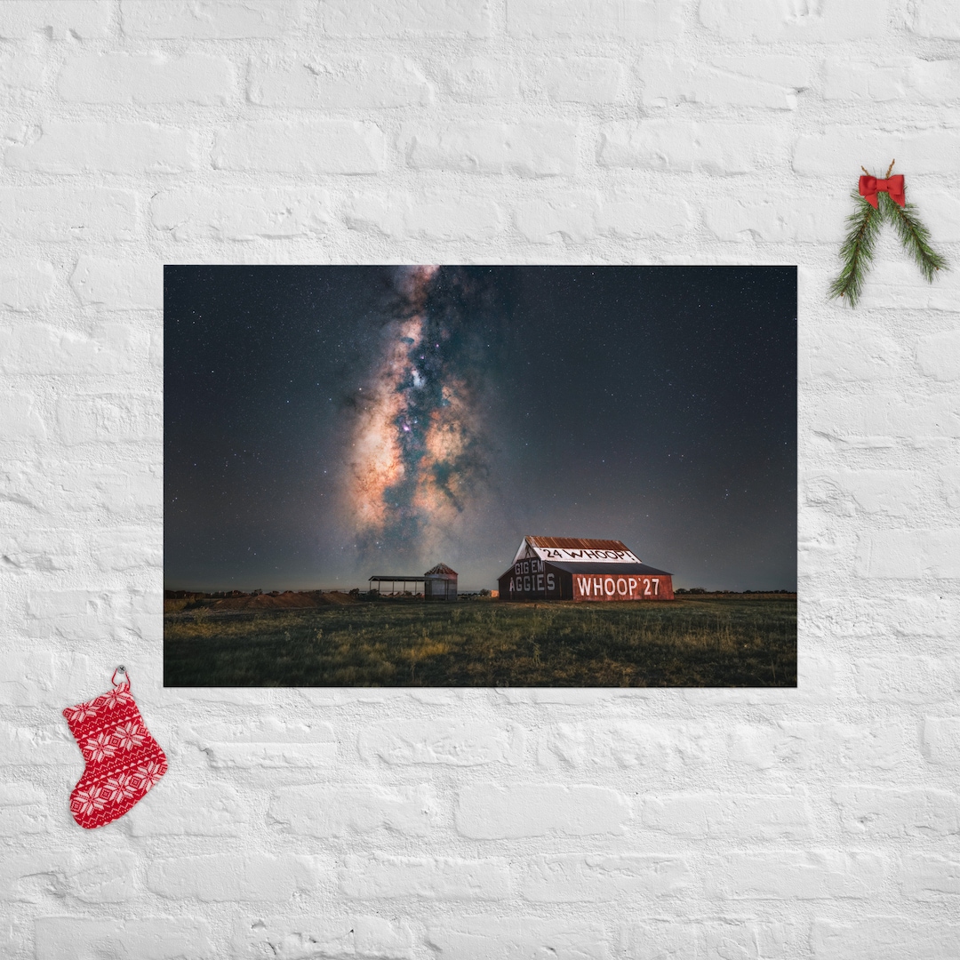 Aggie Barn Milky Way Print '24 '27 - Etsy