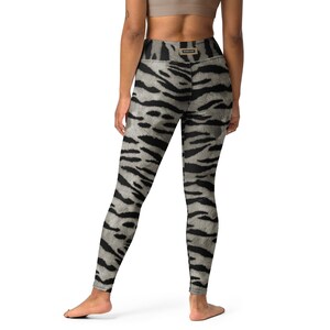 Tiger Print Yoga Leggings Animal Print Activewear Tights Festival Dance ...