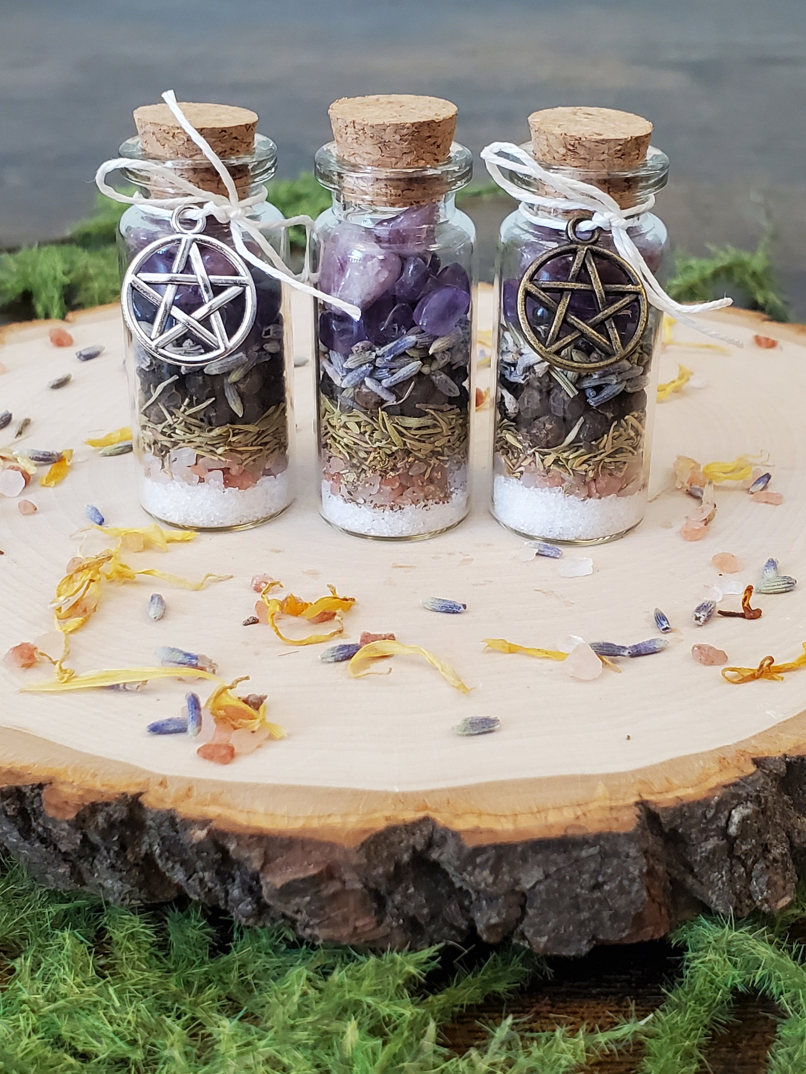 Peaceful Sleep Spell Jars, Spell Bottles, Intention Jars, Intention ...